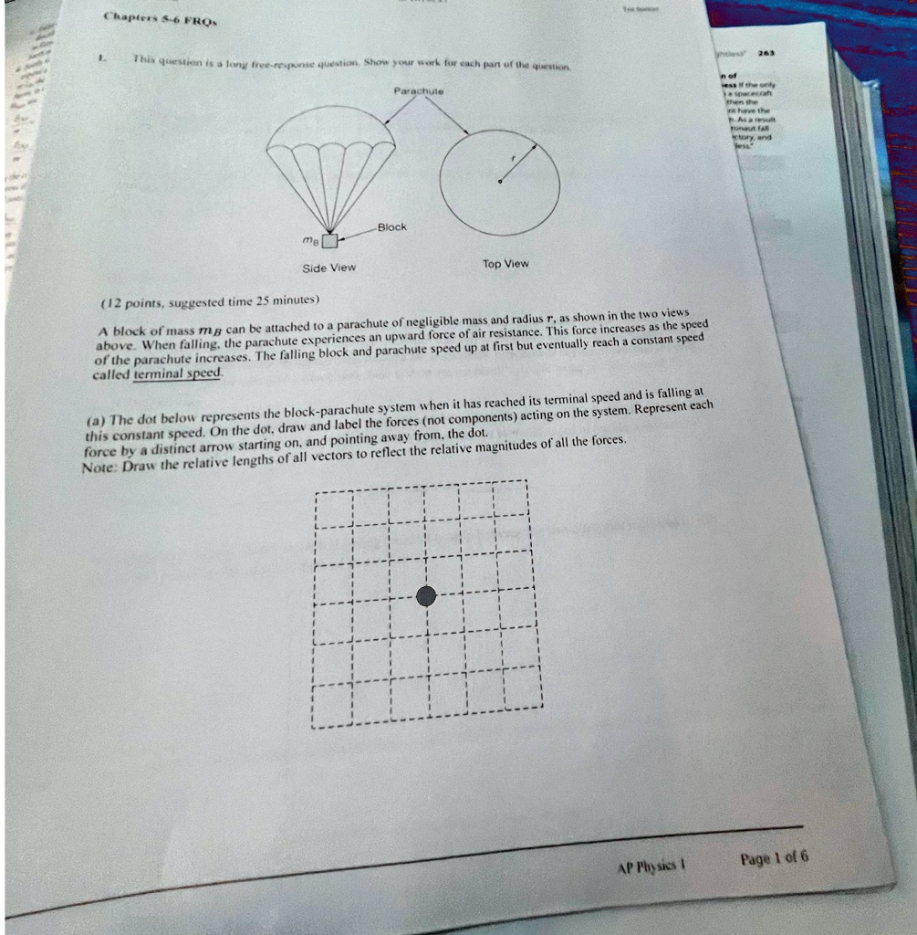 Chapters 5-6 FRQs 1. This question is a long free-response...