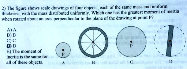 2 the figure shows scale drawings of four objects each of the same mass ... 2 the figure shows scale drawings of four objects each of the same mass ...