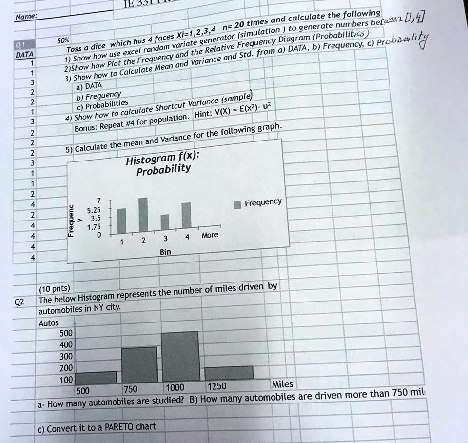 SOLVED: CC and calculate the following belu@2 D4] n= 20 times to generate numbers Xi=1, '2,3,4 ...