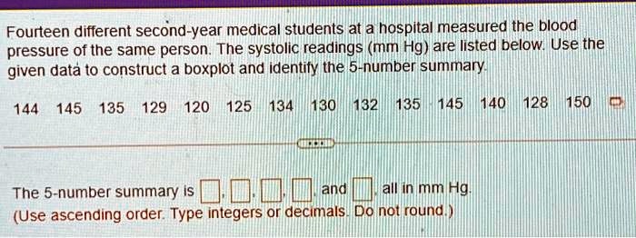SOLVED: Fourteen different second-year medical students at a hospital ...