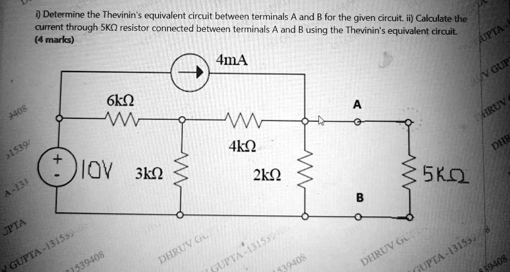 i determine the thevenins equivalent circuit between terminals a and b ...