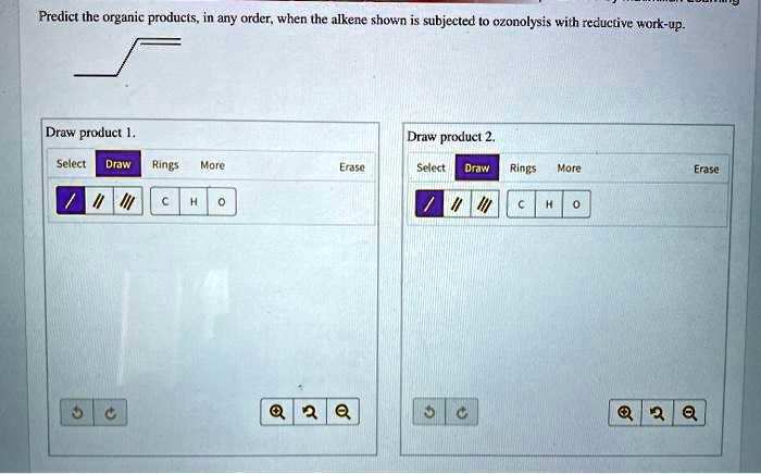 SOLVED: Predict the organic products, in any order, when the alkene ...