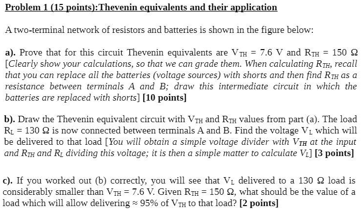 SOLVED: Text: Electronic and Circuit Class (Advanced Physics) Problem 1 ...