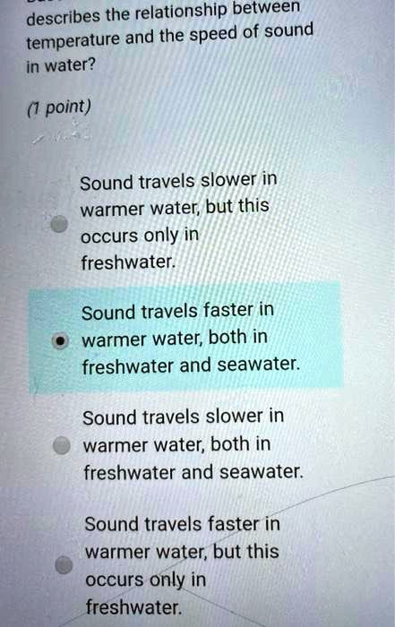 SOLVED: describes the relationship between temperature and the speed of ...