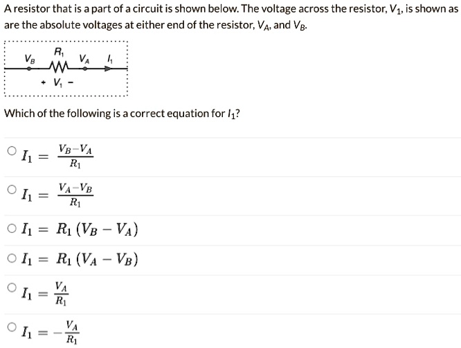 SOLVED: A resistor that is a part of a circuit is shown below. The ...