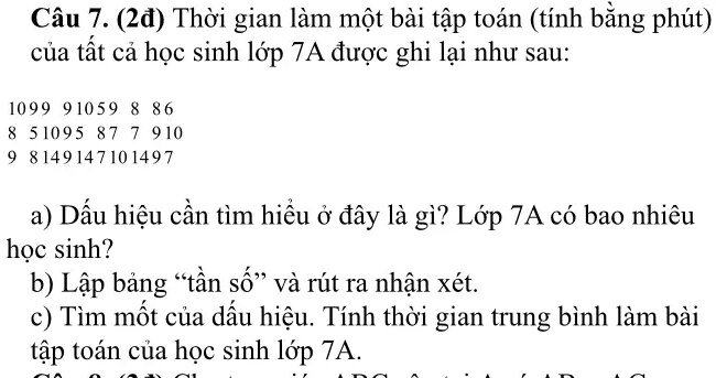 Solved CÃ¢u 7 2d Thá I Gian LÃ M Má™t BÃ I Táº­p ToÃ¡n TÃ­nh Báº
