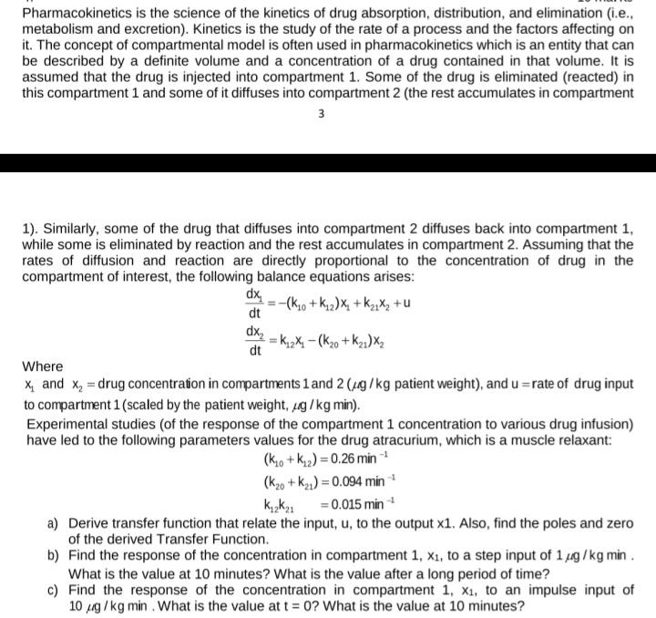 SOLVED:Pharmacokinetics is the science of the kinetics of drug ...