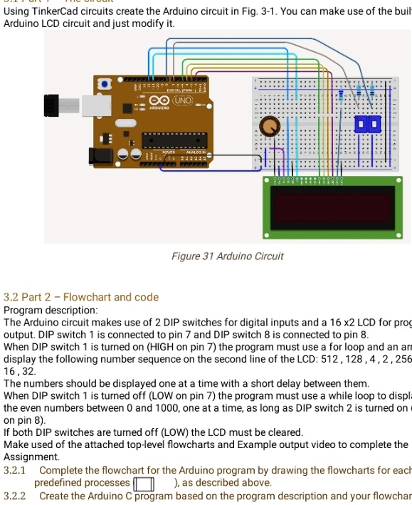 Solved Using C Language Using Tinkercad Circuits Create The Arduino 8094
