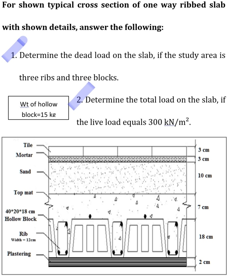 [GET ANSWER] providing all calculations for shown typical cross section ...