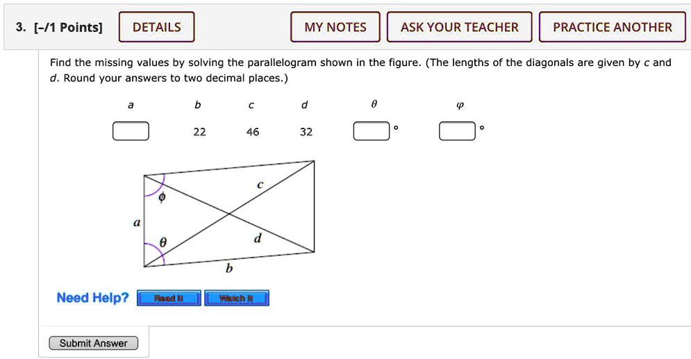 SOLVED: [-/1 Points] DETAILS MY NOTES ASK YOUR TEACHER PRACTICE ANOTHER ...