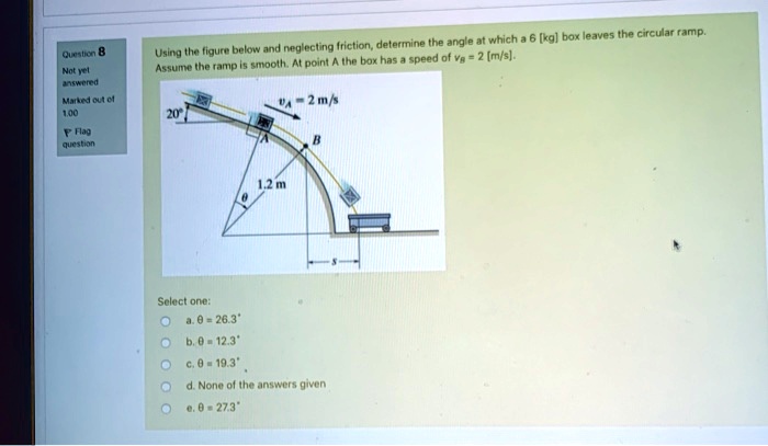SOLVED: Using the figure below and neglecting friction, determine the ...