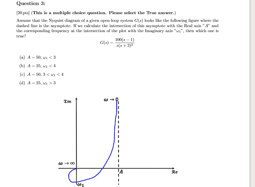SOLVED: Question 3: 20 pts) (This is a multiple choice question. Please ...