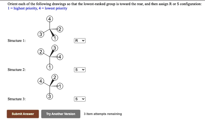 SOLVED: Orient each of the following drawings so that the lowest-ranked ... SOLVED: Orient each of the following drawings so that the lowest-ranked ...