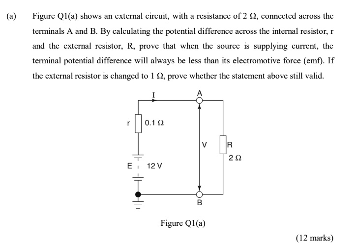 [GET ANSWER] a figure qia shows an external circuit with resistance of 2 02 connected across the ...