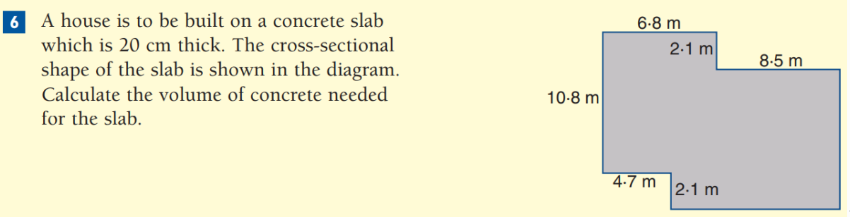 [GET ANSWER] 6 A house is to be built on a concrete slab which is 20 cm ...