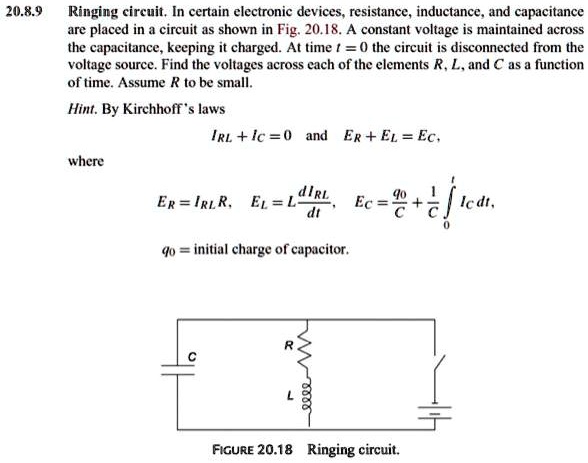 2089 ringing circuit in certain electronic devices resistance ...