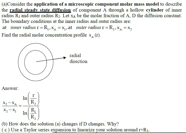 SOLVED: Consider the application of a microscopic component molar mass ...