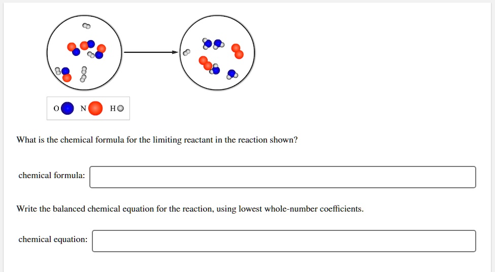 oh what is the chemical formula for the limiting reactant in the ...