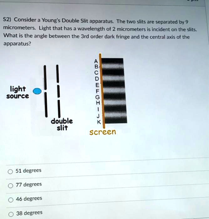 52 consider a youngs double slit apparatus the two slits are separated ...