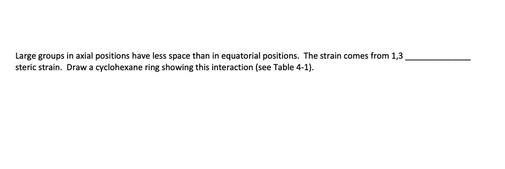 Large groups in axial positions have less space than in equatorial ...