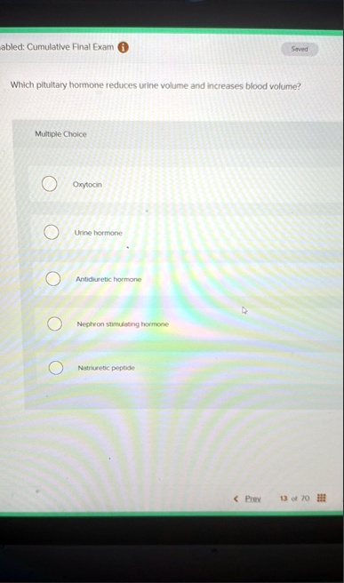 abled cumulative final exam saved which pituitary hormone reduces urine ...