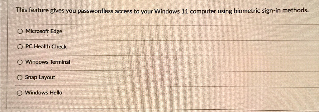 This feature gives you passwordless access to your Windows 11 computer ...