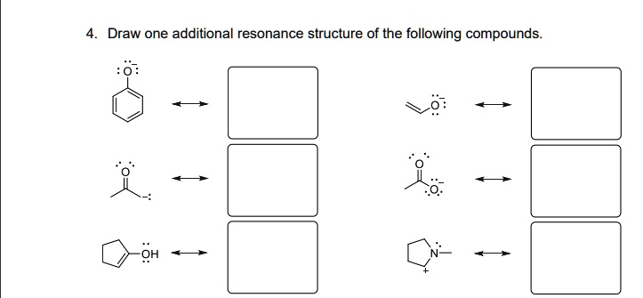 SOLVED: 'Draw one additional resonance structure of the following compounds OH'