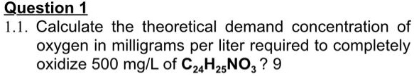 Question 1 1.1. Calculate the theoretical demand concentration of ...