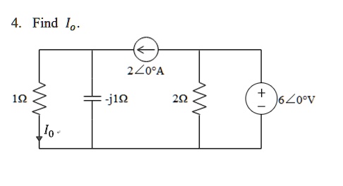 SOLVED: Calculate equivalent impedance.Find I(o).