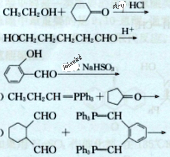 SOLVED: DH +HO HJ HJ HOCH CH CH,CH CHO H: OH Sahekd NaH[SO CHO ) CHCH-CH PPh + CHO PhPCH CHO Ph p CH