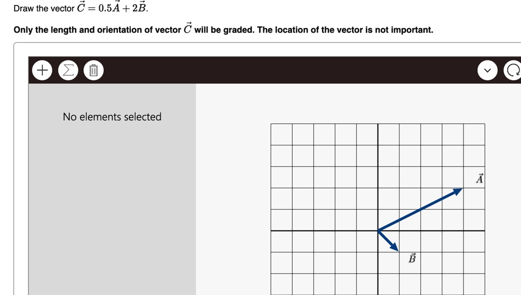 draw the vector 05a 2b only the length and orientation of vector will ...