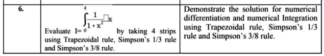 SOLVED: Demonstrate the solution for numerical differentiation and ...