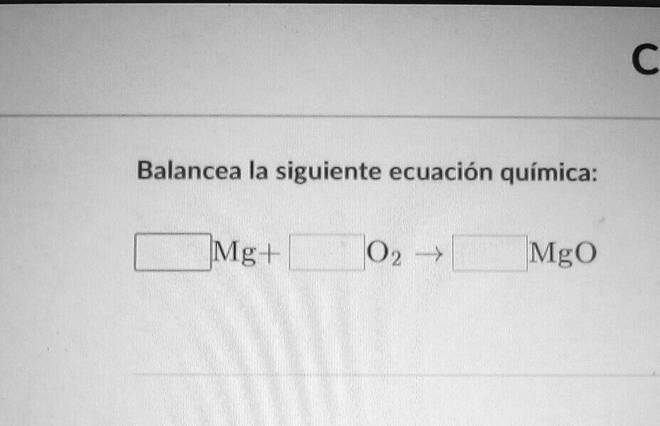 SOLVED: //Balancea la siguiente ecuación química// Balancea la ...