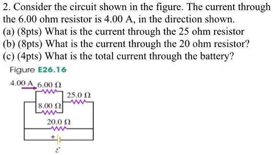 SOLVED: Consider the circuit shown in the figure. The current through ... SOLVED: Consider the circuit shown in the figure. The current through ...