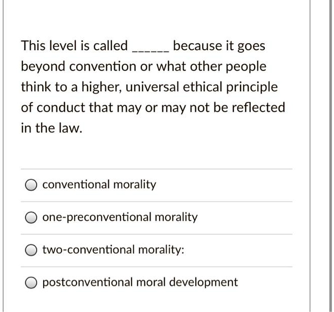 Postconventional Morality