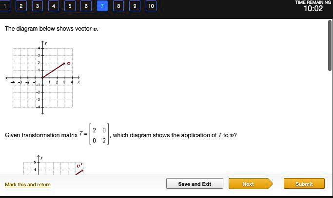 SOLVED: The diagram below shows vector v. Given transformation matrix t ... SOLVED: The diagram below shows vector v. Given transformation matrix t ...
