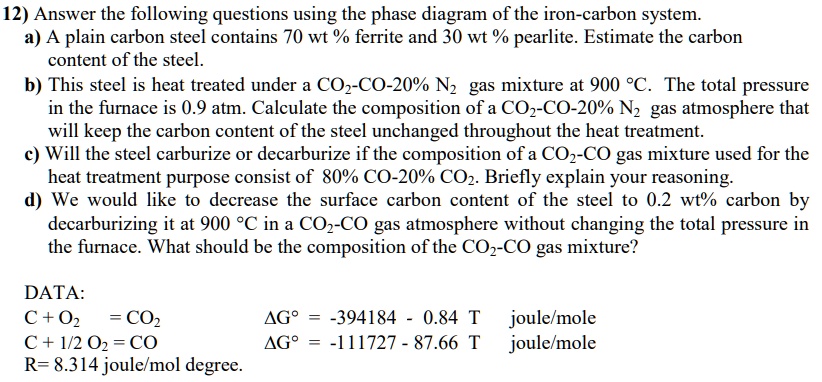 12) Answer the following questions using the phase diagram...