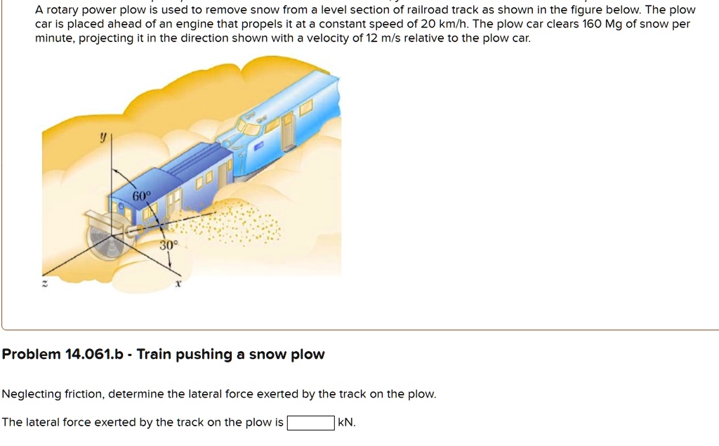 A rotary power plow is used to remove snow from a level section of ...