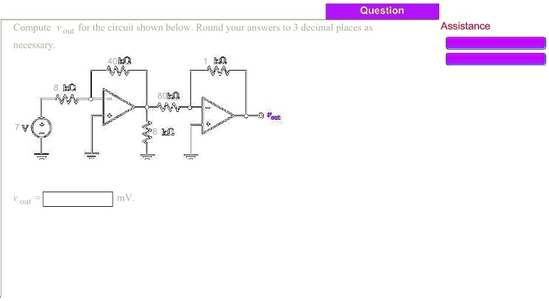 SOLVED: Compute Vout Vin is 7V. The resistor in series with Vin and ...