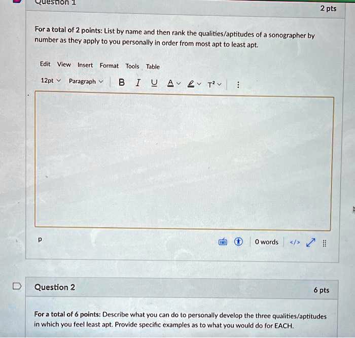 SOLVED: please help Questioni 2pts For a total of 2 points:List by name ...