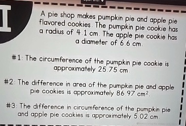 a pie shop makes pumpkin pie and apple pie flavored cookies the pumpkin ...