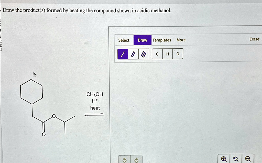 Draw the product(s) formed by heating the compound shown in acidic ...