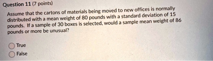 question 11 7 points assume that the cartons of materials being moved ...