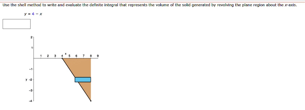 SOLVED: Use the shell method to write and evaluate the definite integral that represents the ...