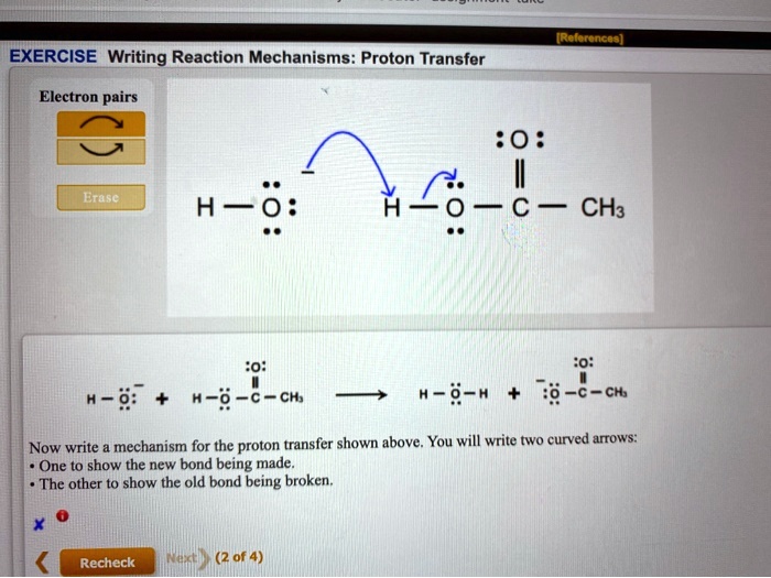 SOLVED: EXERCISE Writing Reaction Mechanisms: Proton Transfer Electron ...