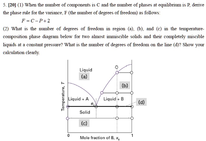 SOLVED: 5. [20] (1) When the number of components is C and the number ...