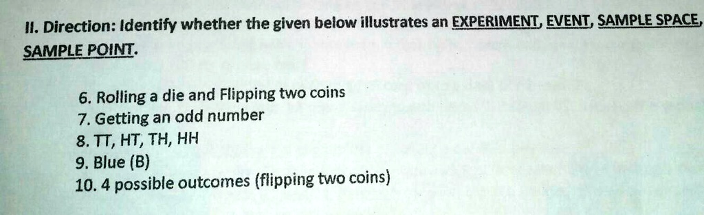 II. Direction: Identify whether the given below illustrates an ...