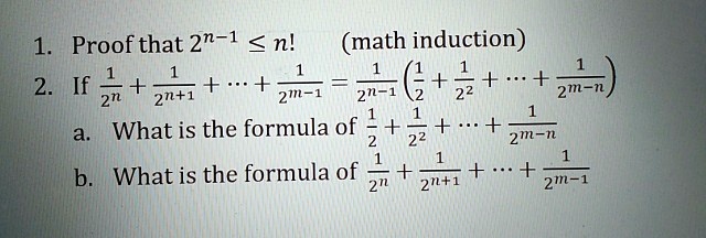 SOLVED: Proof that 2n-1