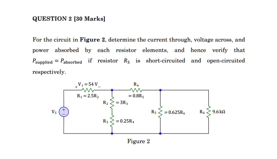 Solved For The Circuit In Figure 2 Determine The Current Through