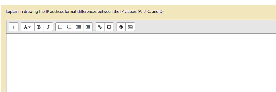 Explain in drawing the IP address format differences between the IP ...